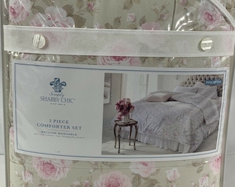 Simply Shabby Chic Queen Comforter Set Rachel Ashwell Dutchess Rose ...