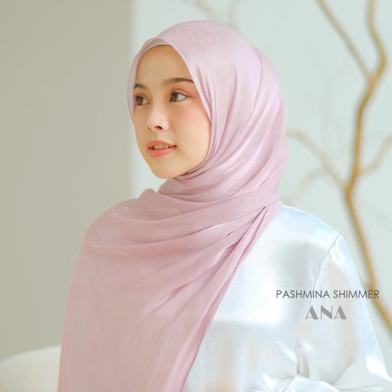 Hijab Pashmina Shimmering Silk Chiffon “ana” - Etsy
