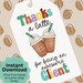 Teacher Appreciation Gift Tag, Thanks A Latte Gift Tag, Teacher ...