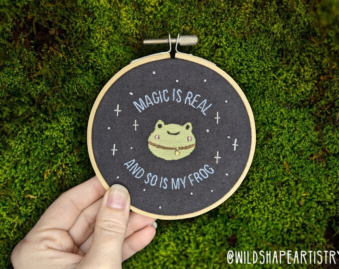 Magic is Real and so is My Frog Hand Embroidery Art - Dimension 20 ...