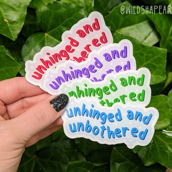 Unhinged Sticker - Etsy