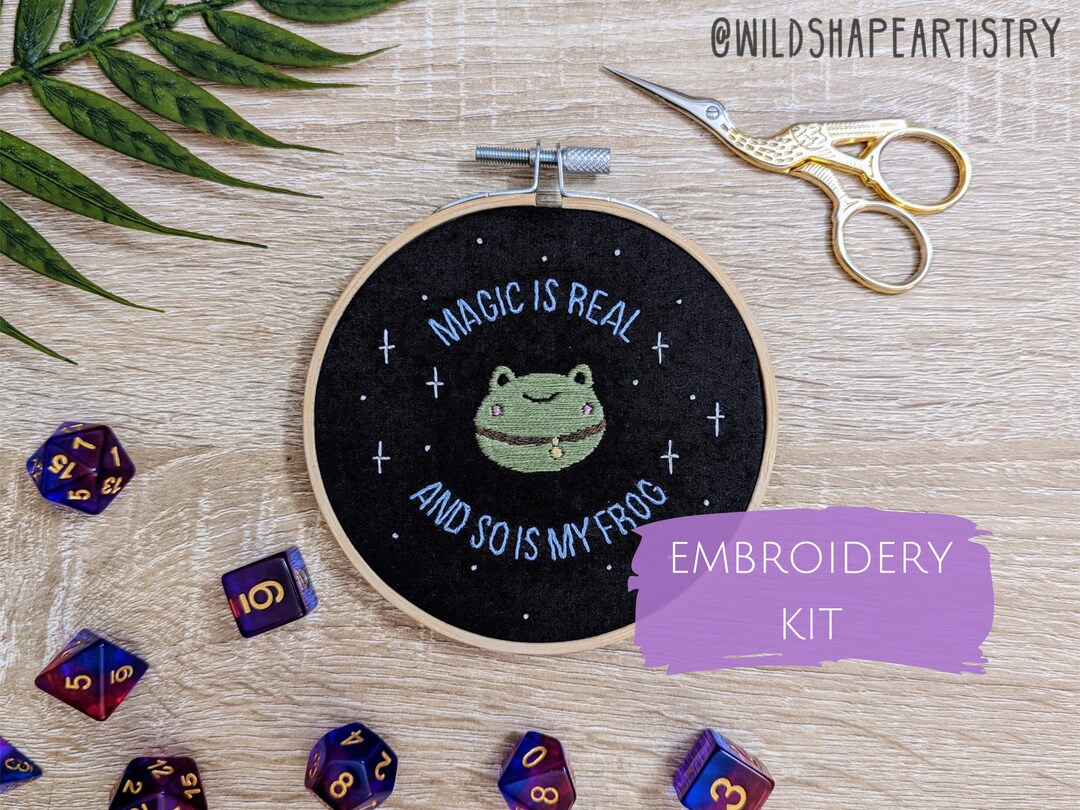 Boggy the Froggy Embroidery Kit | Dimension 20, Fantasy High ...