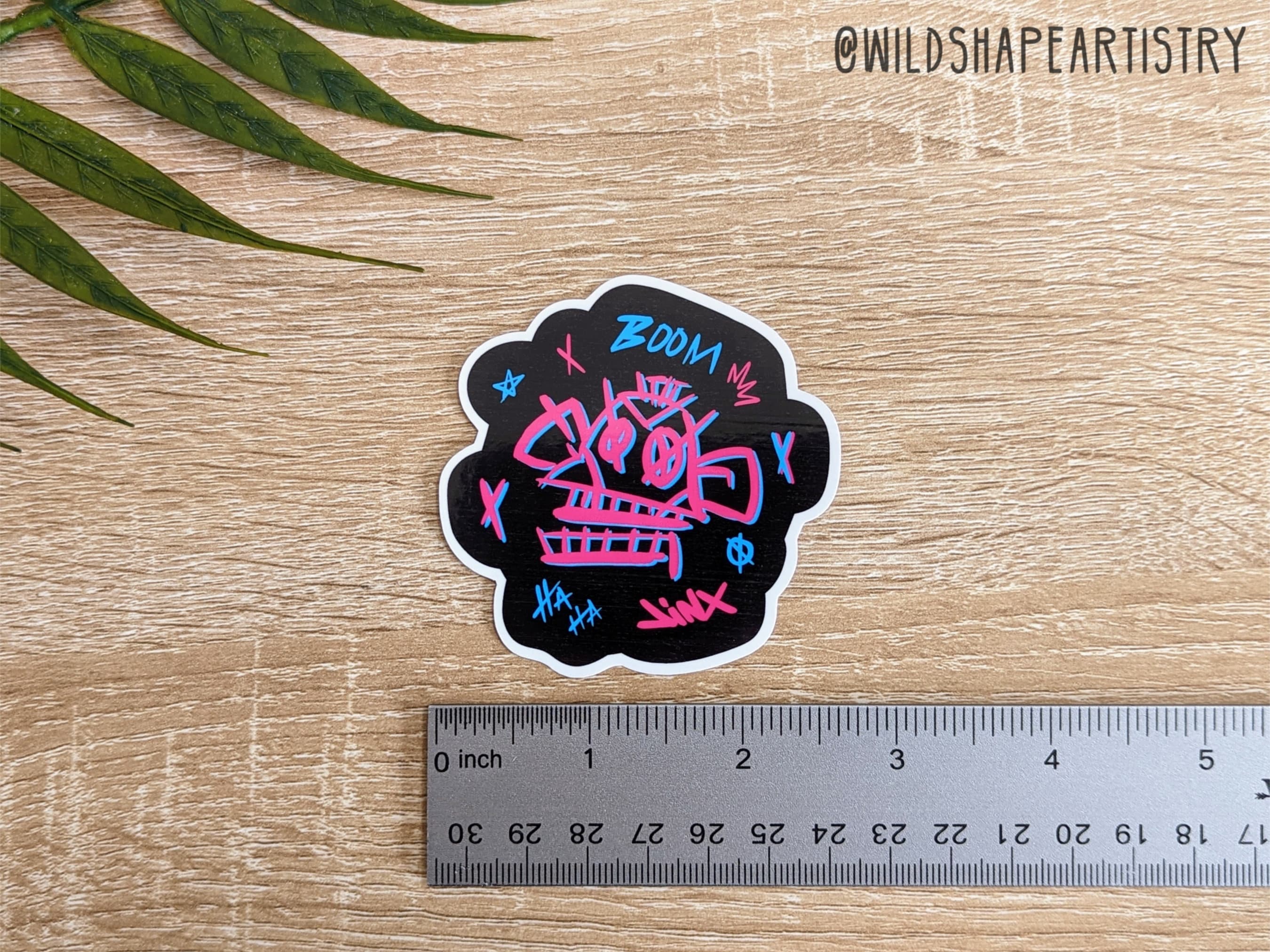 Jinx Neon Graffiti Sticker Arcane Sticker League of Legends - Etsy