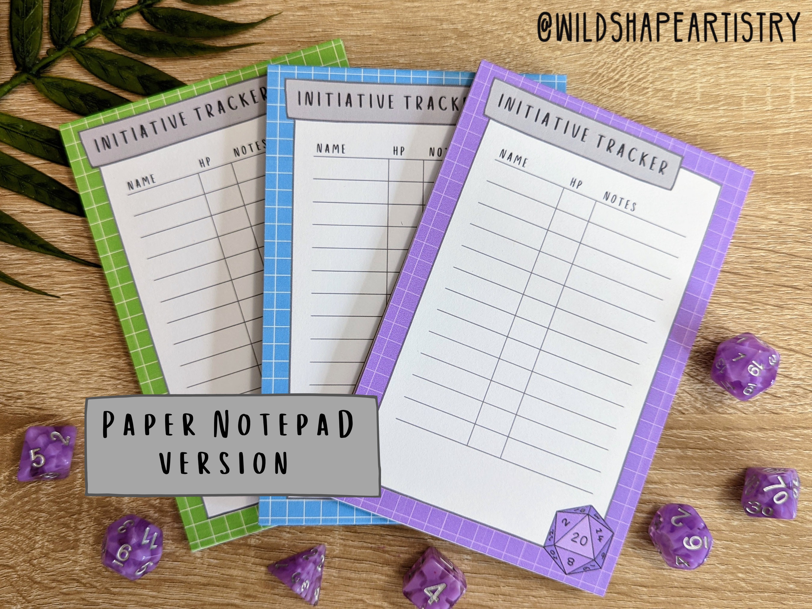 Initiative Tracker Notepad/dry Erase DM Tool | D&D 5e DM Tool - Etsy