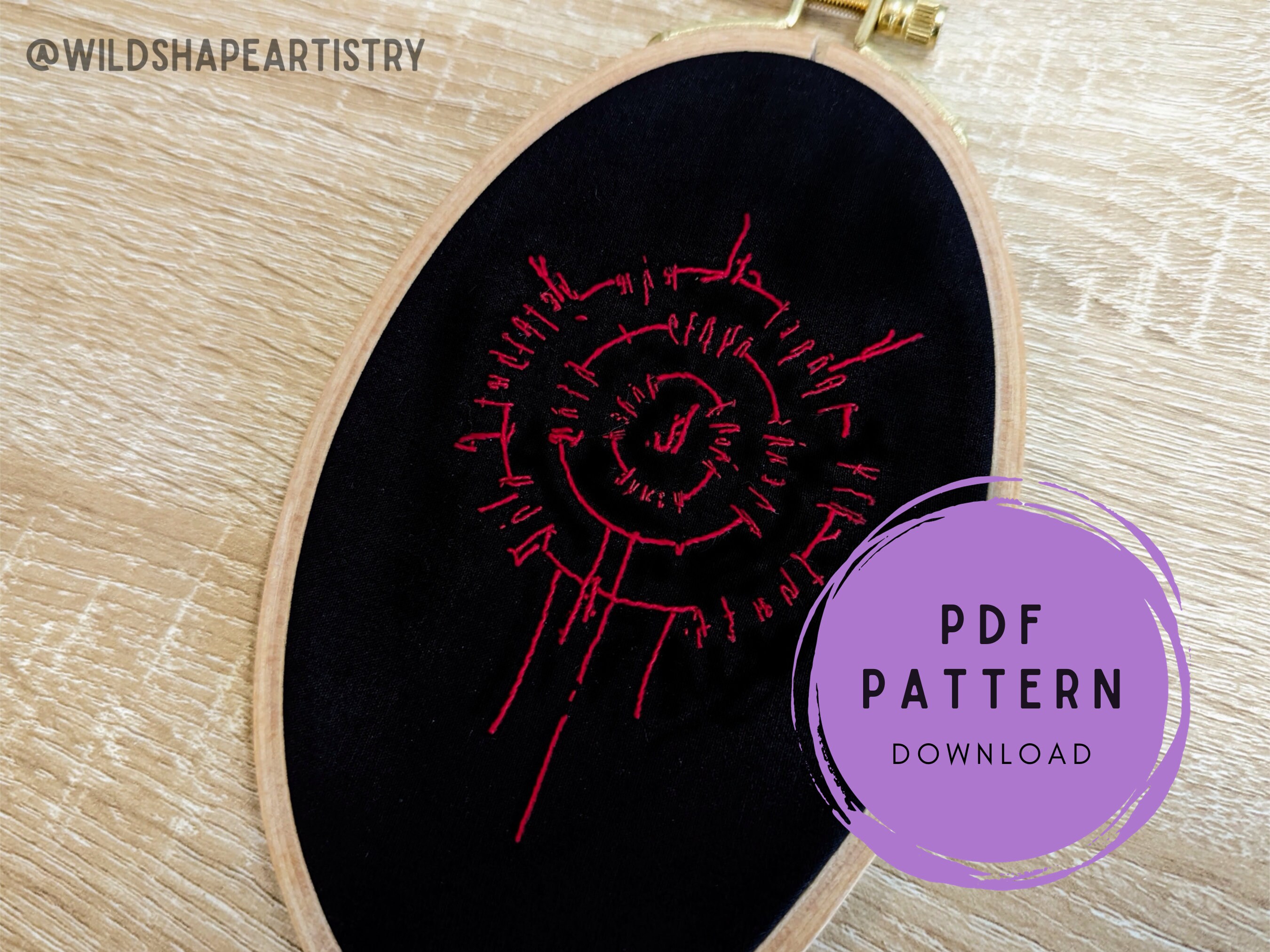 Infernal Scars Embroidery PDF Pattern || Astarion Embroidery, Baldur’s ...