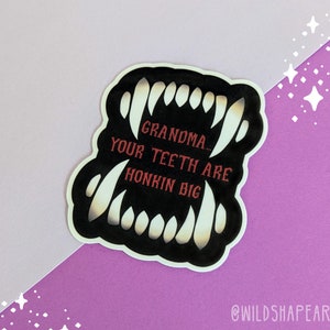 Honkin' Big Teeth Sticker | Dnd Sticker, Water Bottle Sticker, Laptop ...