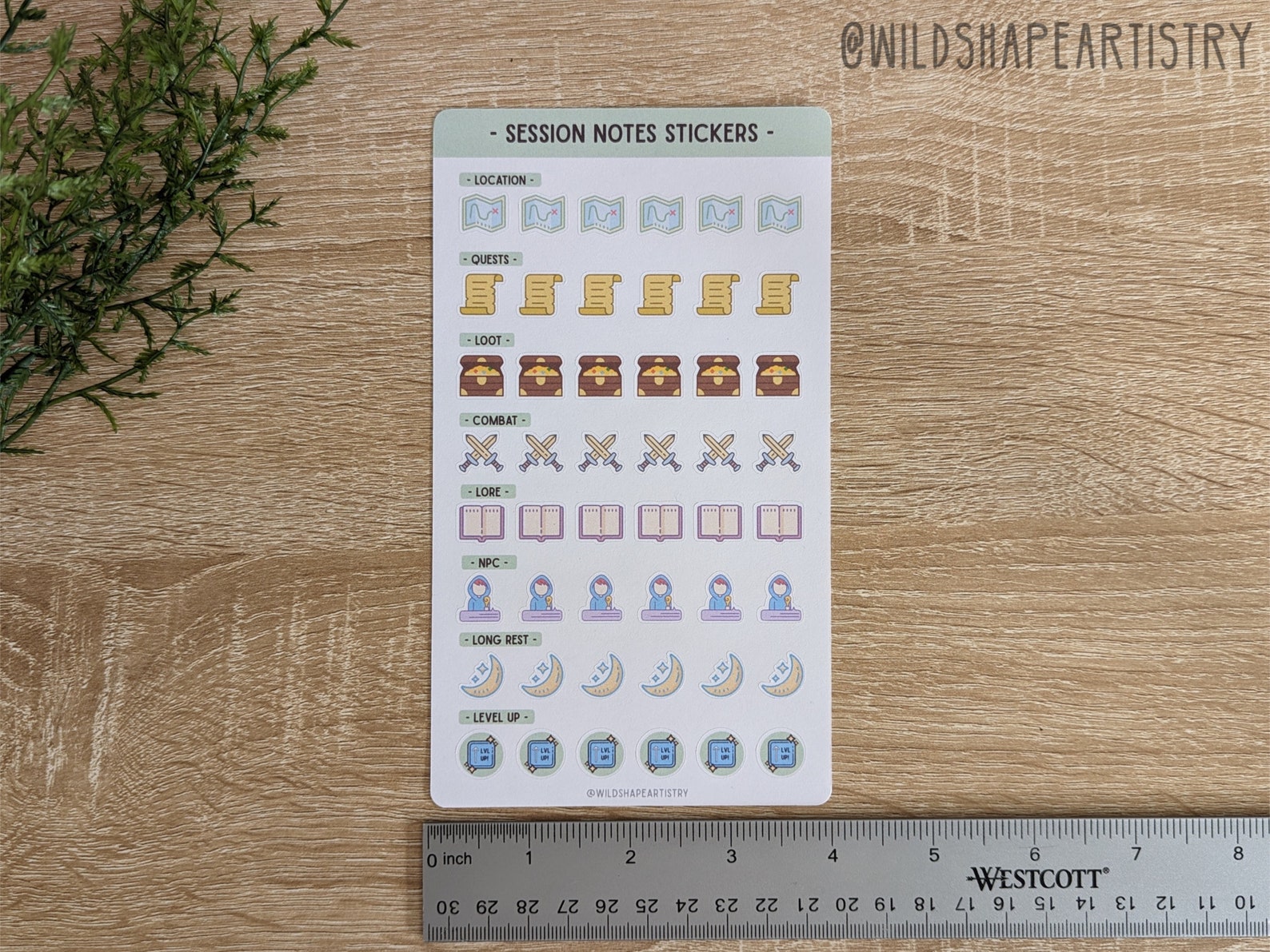 D&D Session Notes Stickers || TTRPG Notetaking Tools, Dnd Tools, Dnd ...