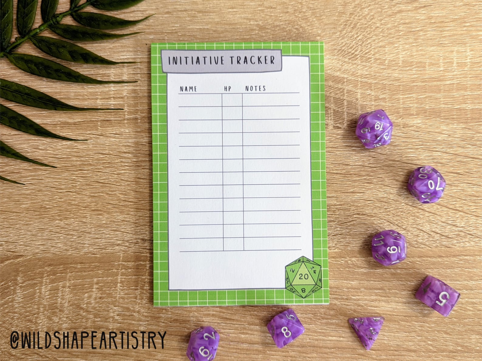 Initiative Tracker Notepad/dry Erase DM Tool | D&D 5e DM Tool - Etsy