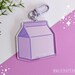 ADHD Milk Acrylic Keychain || Milk Carton Keychain, ADHD Acrylic Charm ...