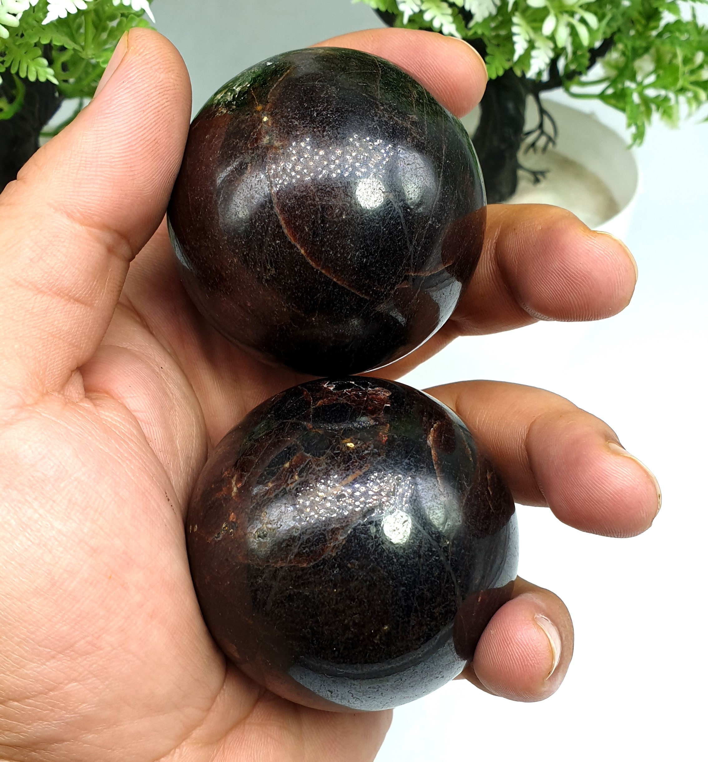 Almandine Garnet Sphere-garnet Ball-garnet Stone-garnet Sphere - Etsy UK