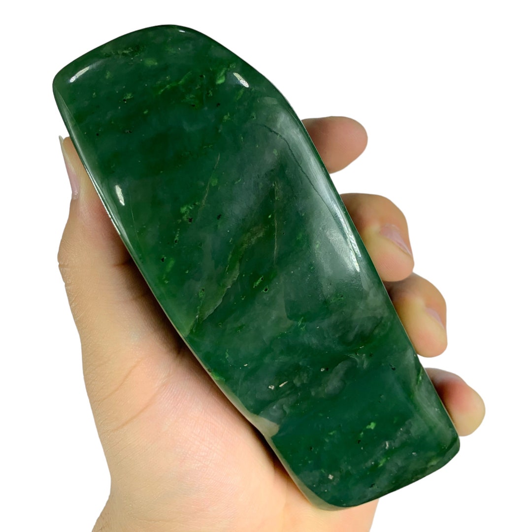 840g Great Quality Green Color Nephrite Jade Free Form - Nephrite Jade ...