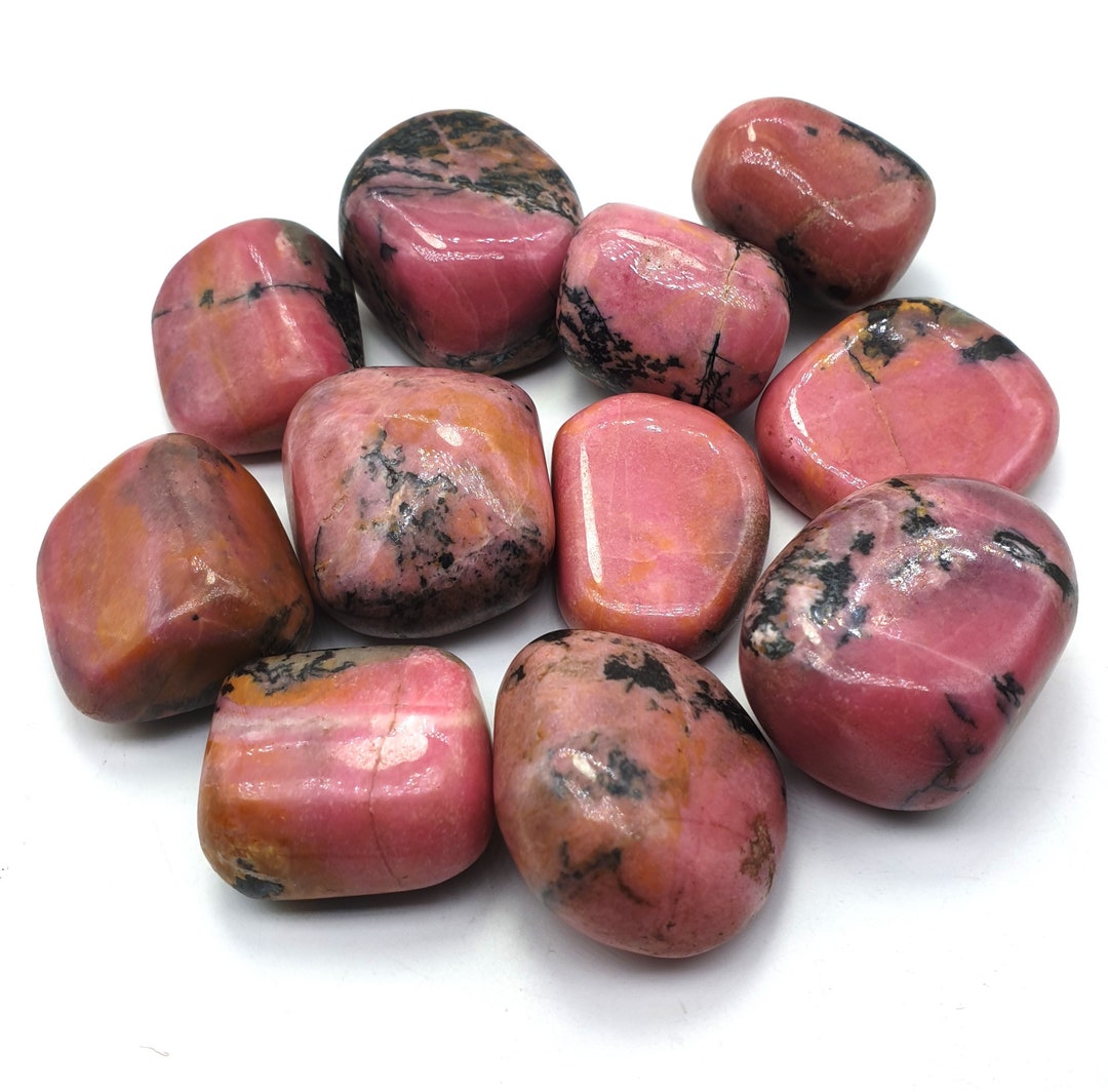 Pink Color Best Quality Rhodonite Tumbles 550 Grams - Etsy