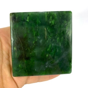 287g Best Quality Polished Green Nephrite Jade Tile, Nephrite Jade Tile ...