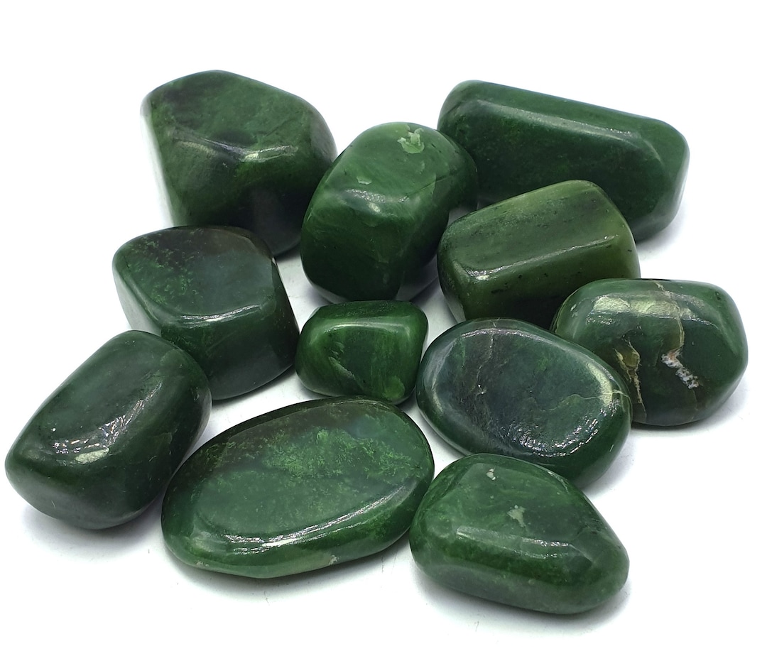 Green Color Beautiful Nephrite Jade Tumbles 359 Grams - Etsy