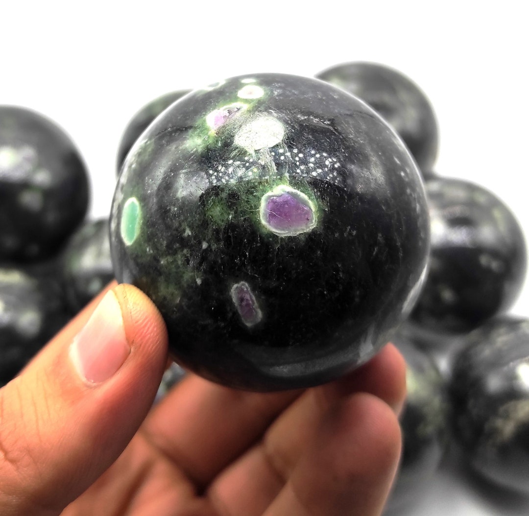 4 Kg Beautiful Ruby Zoisite Spheres, Ruby Zoisite, Ruby Zoisite Ball, Ruby Zoisite Spheres, Ruby ...