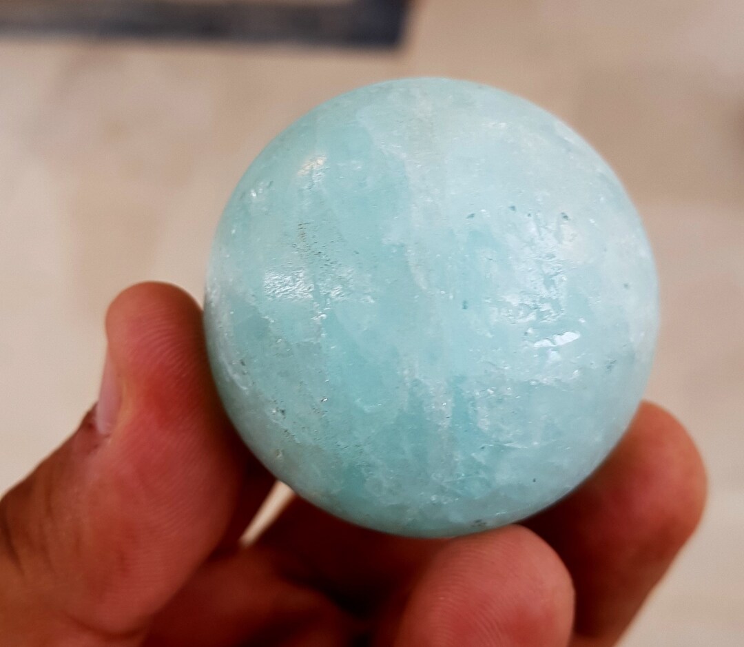 Beautiful Aquamarine Blue Color Ball From Afghanistan - Etsy