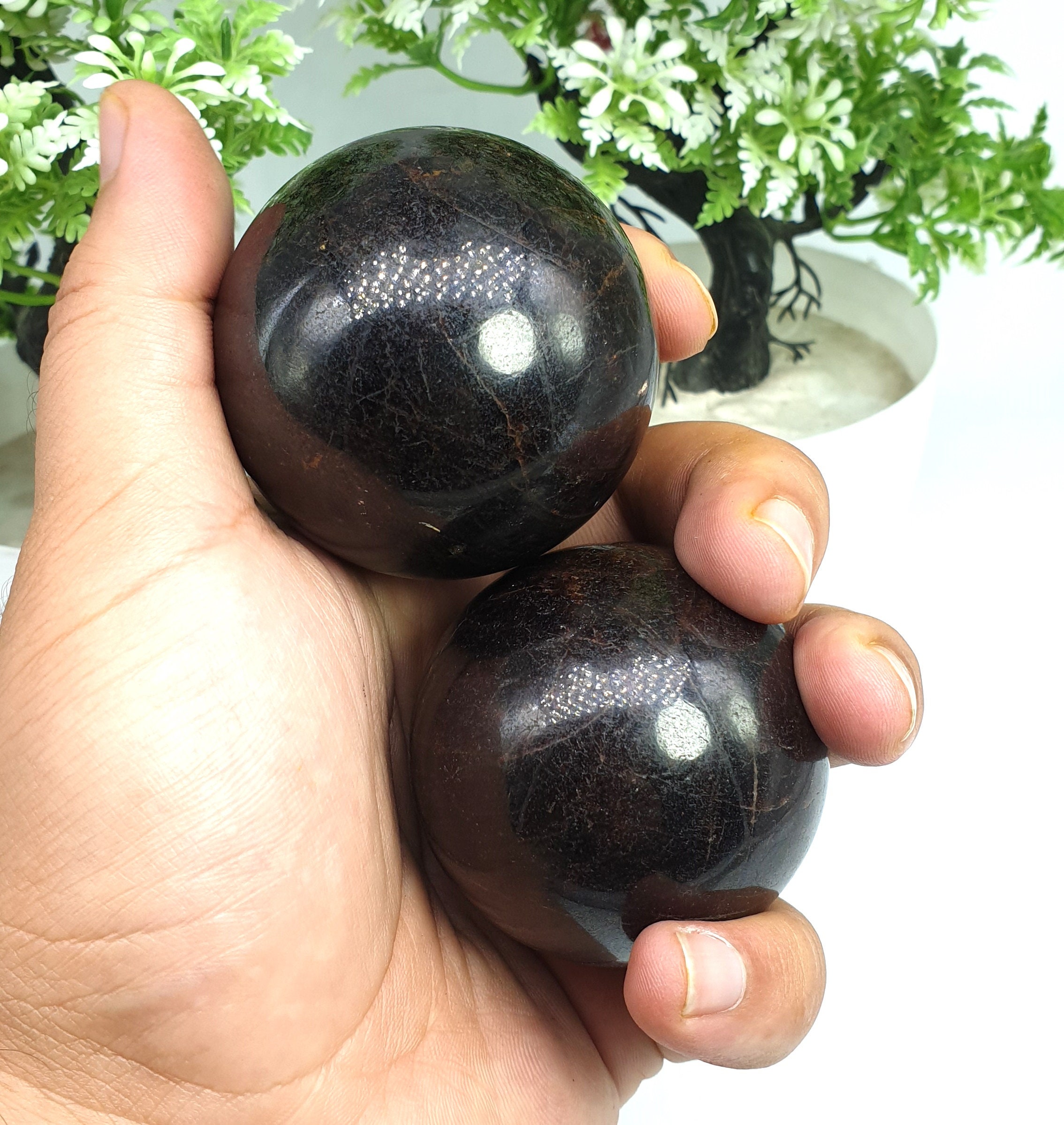 Almandine Garnet Sphere-garnet Ball-garnet Stone-garnet Sphere - Etsy UK