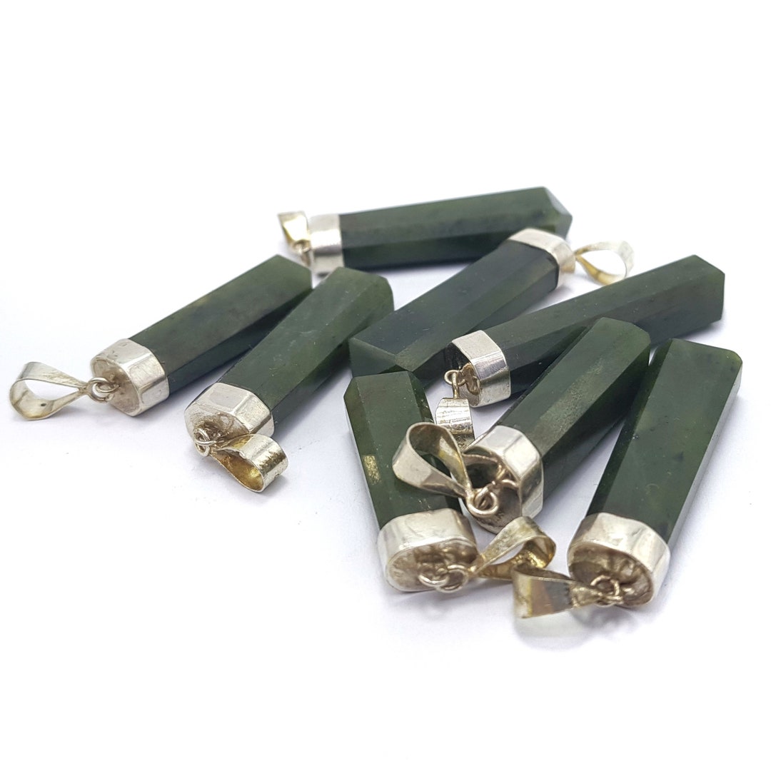 8 Pieces Best Quality Transparent Nephrite Jade Pendants, Nephrite Jade ...