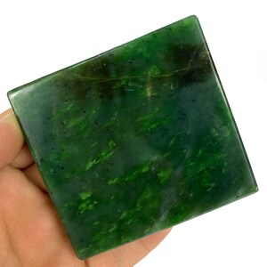 287g Best Quality Polished Green Nephrite Jade Tile, Nephrite Jade Tile ...