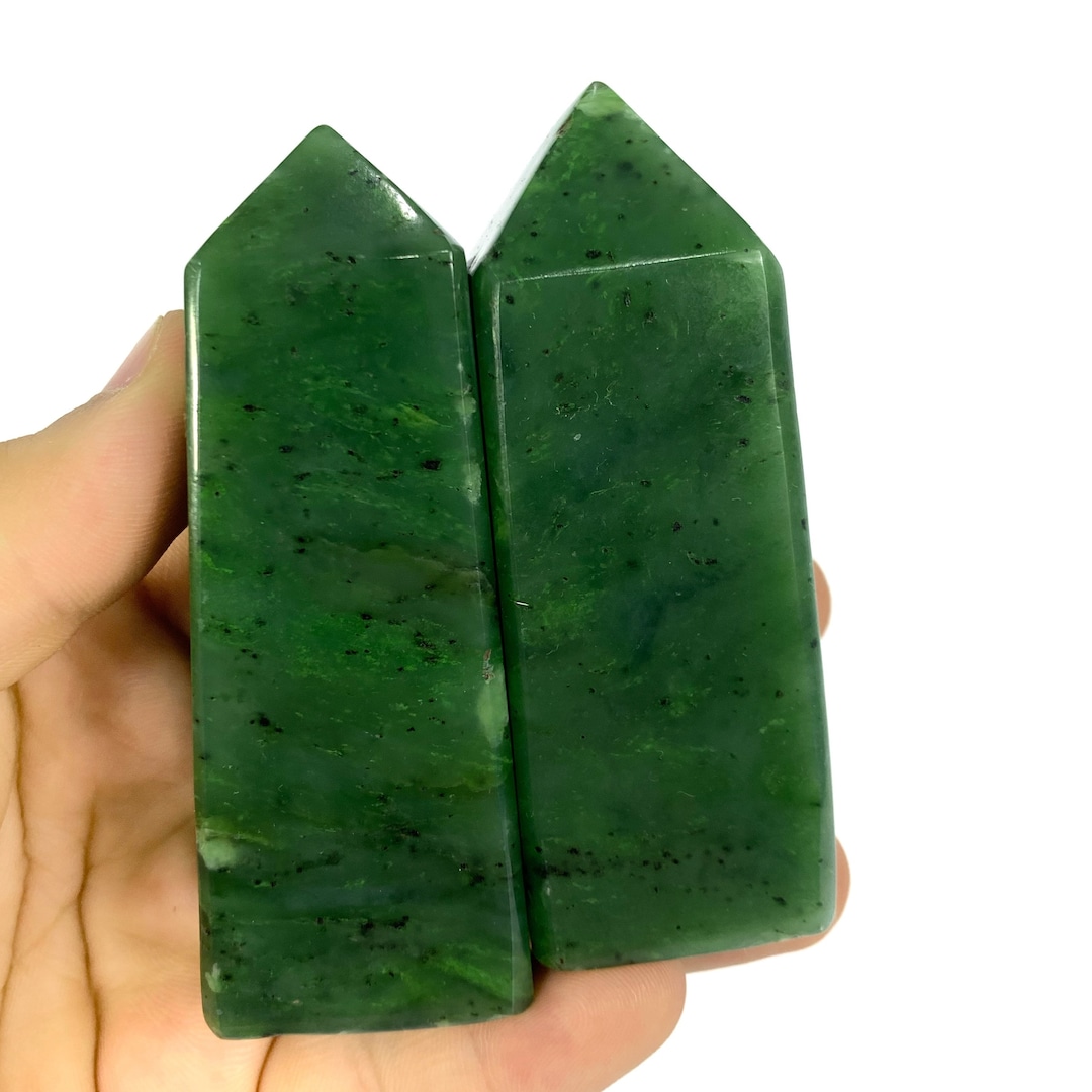 Great Quality Nephrite Jade Tower, Nephrite Jade, Nephrite Jade Obelisk ...