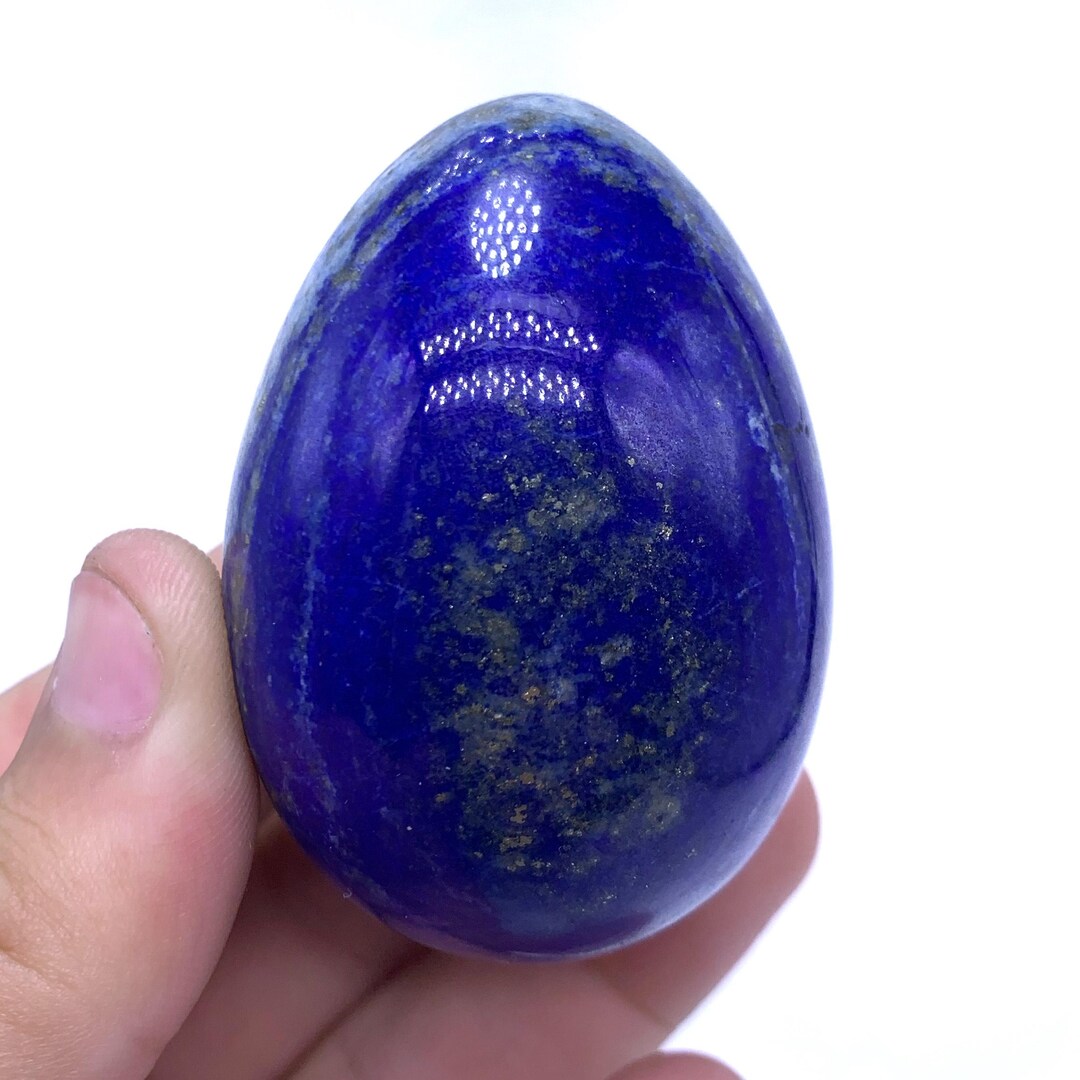 175g Blue Color Lapis Lazuli Egg - Lapis Egg - Healing Stone - Egg ...