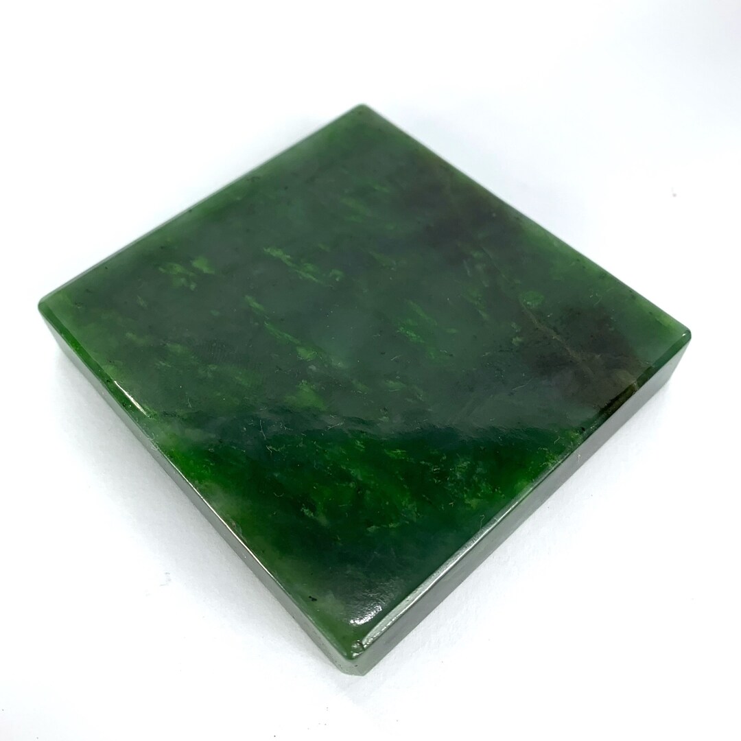 287g Best Quality Polished Green Nephrite Jade Tile, Nephrite Jade Tile ...