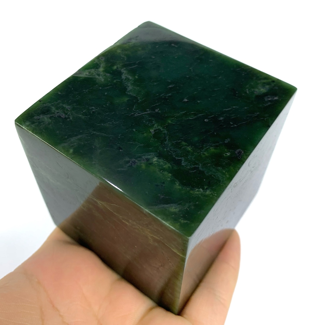 1.145 Kg Best Quality Green Nephrite Jade Cubeic, Nephrite Jade ...