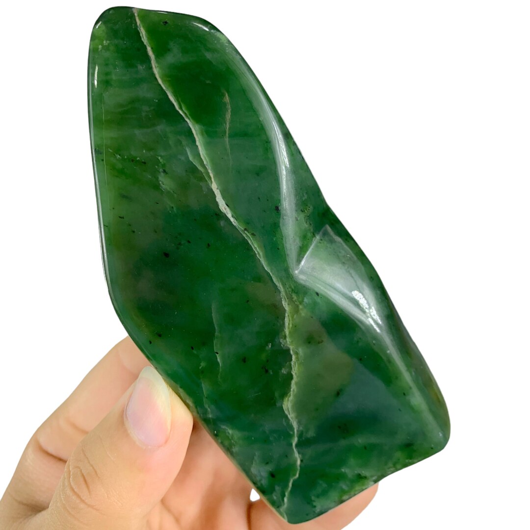 408g Green Color Nephrite Jade Free Form - Nephrite Jade Free Form ...