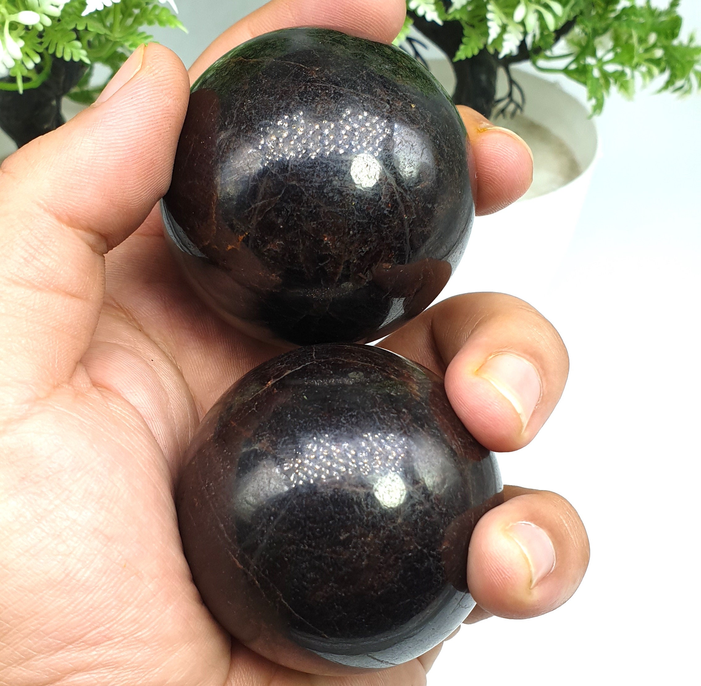 Almandine Garnet Sphere-garnet Ball-garnet Stone-garnet Sphere - Etsy UK