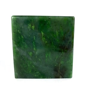 287g Best Quality Polished Green Nephrite Jade Tile, Nephrite Jade Tile ...