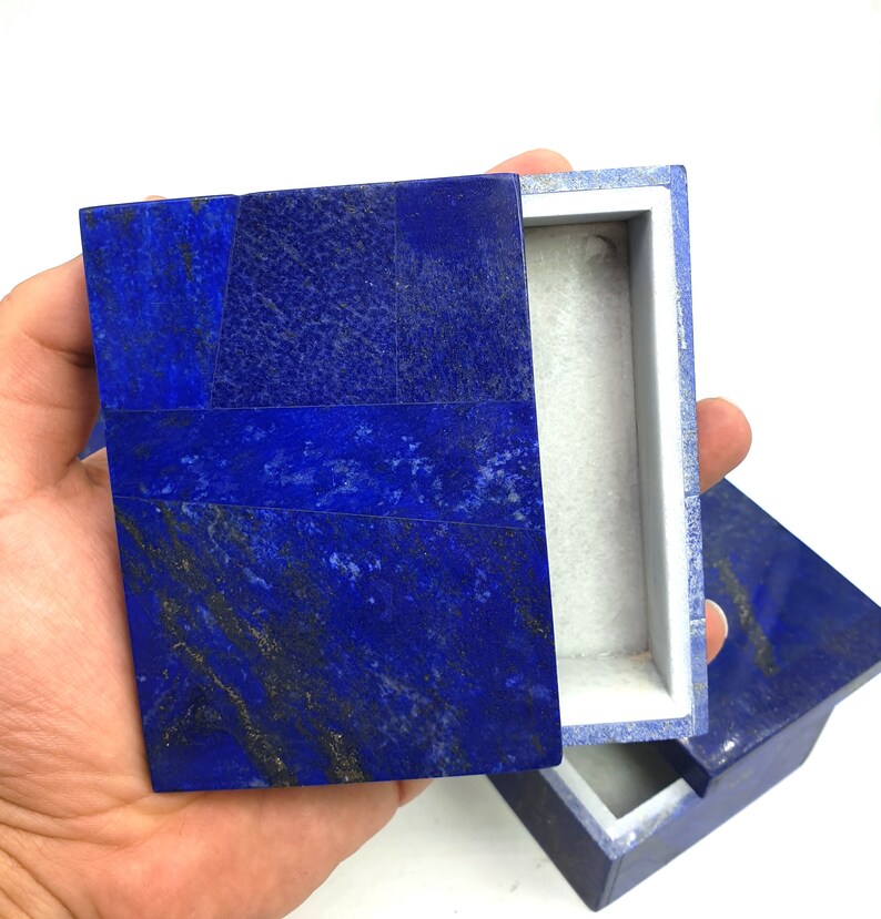 Lapis Lazuli Middle Size Boxeslapis Boxeslapis Boxlapis - Etsy