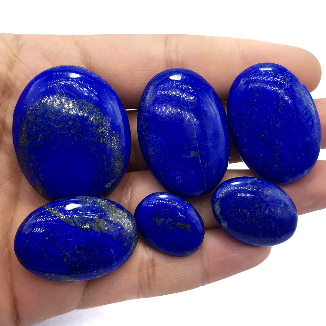 100g Beautiful Small Lapis Lazuli Palm Stones Lapis Palms - Etsy