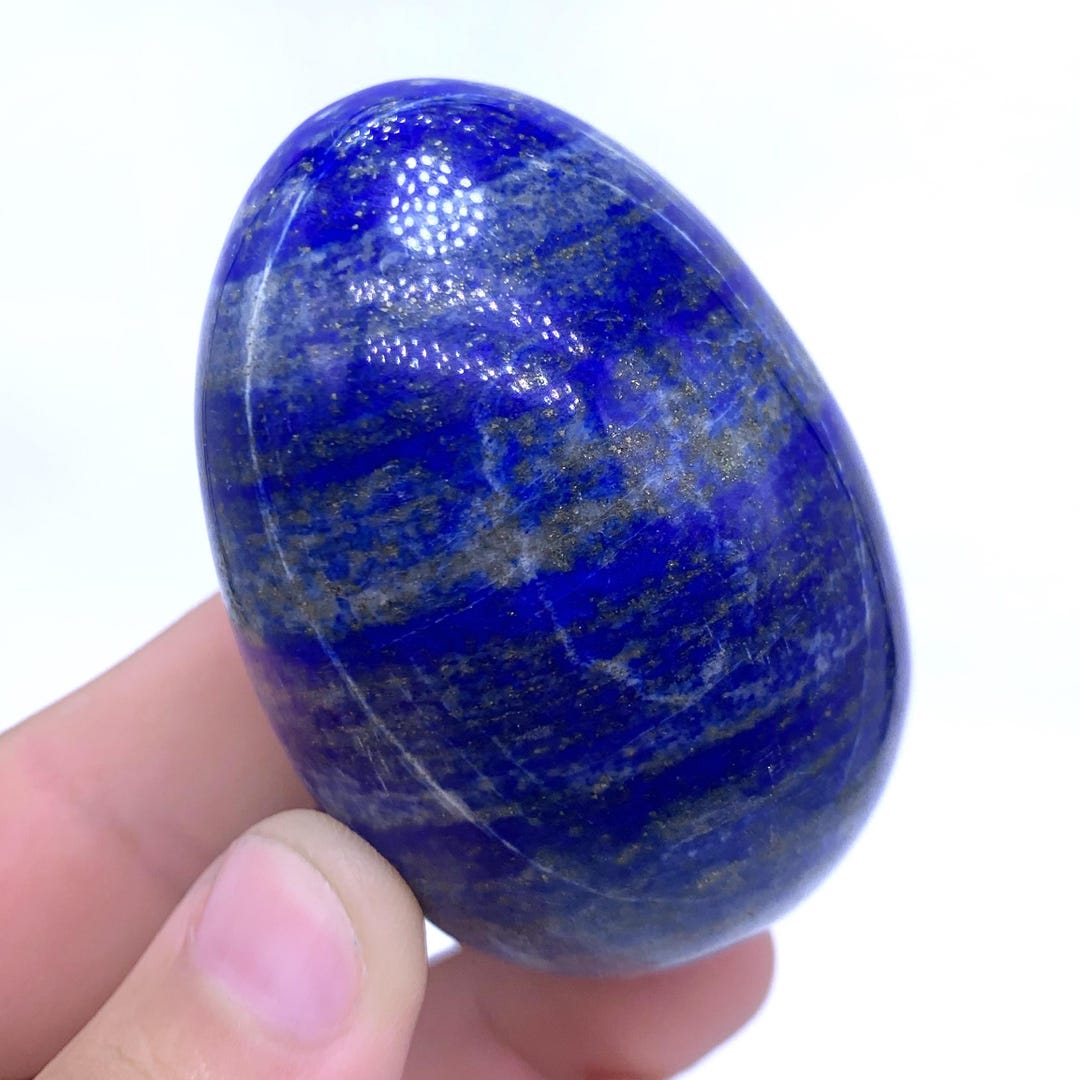 Beautiful Blue Color Lapis Lazuli Egg - Lapis Egg - Healing Stone - Egg ...