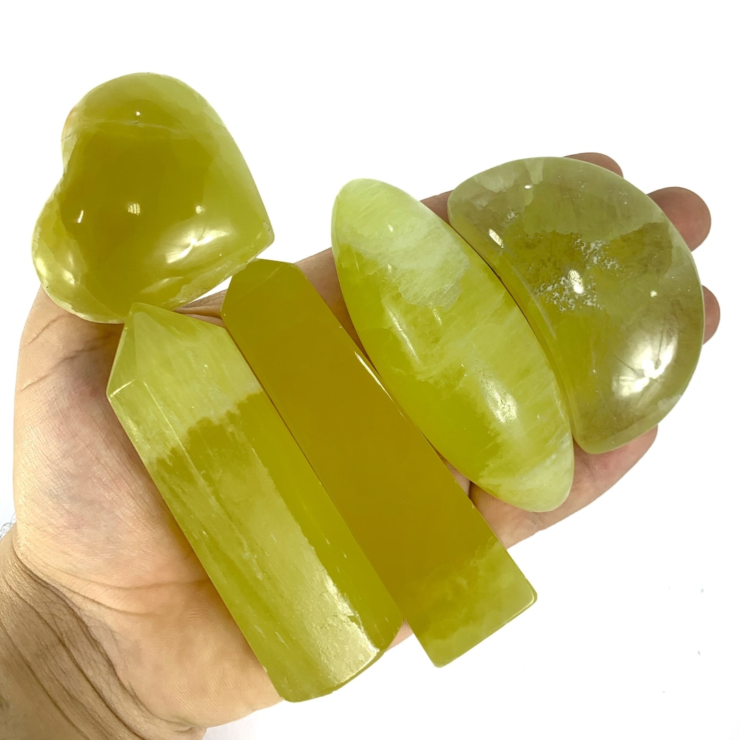 Yellow Lemon Calcite Towers, Lemon Calcite, Lemon Calcite Moons, Lemon ...