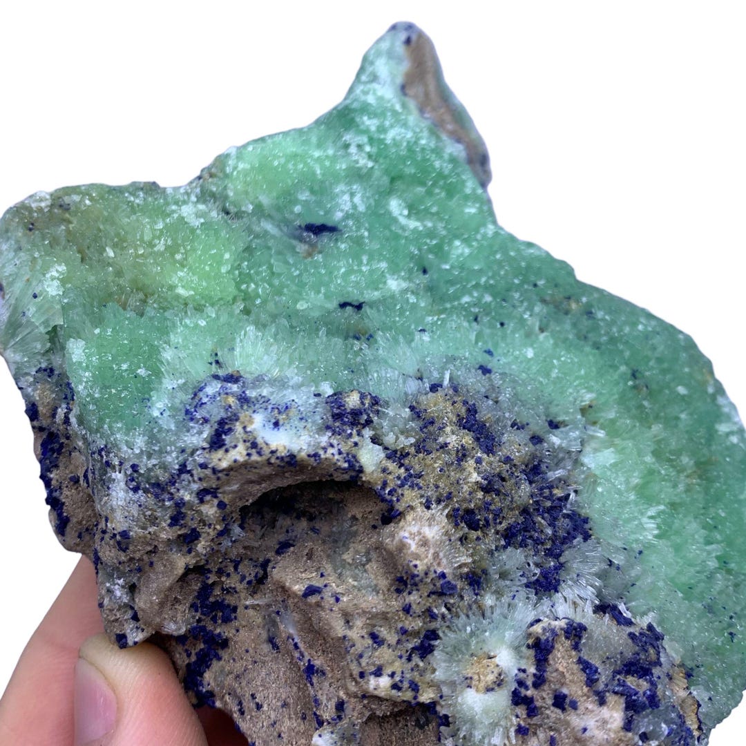418g Beautiful Blue Color Smithsonite Specimen - Blue Smithsonite ...