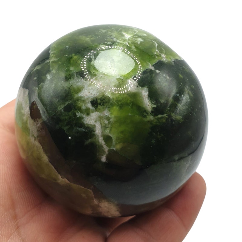 Green Jade Sphere - Etsy