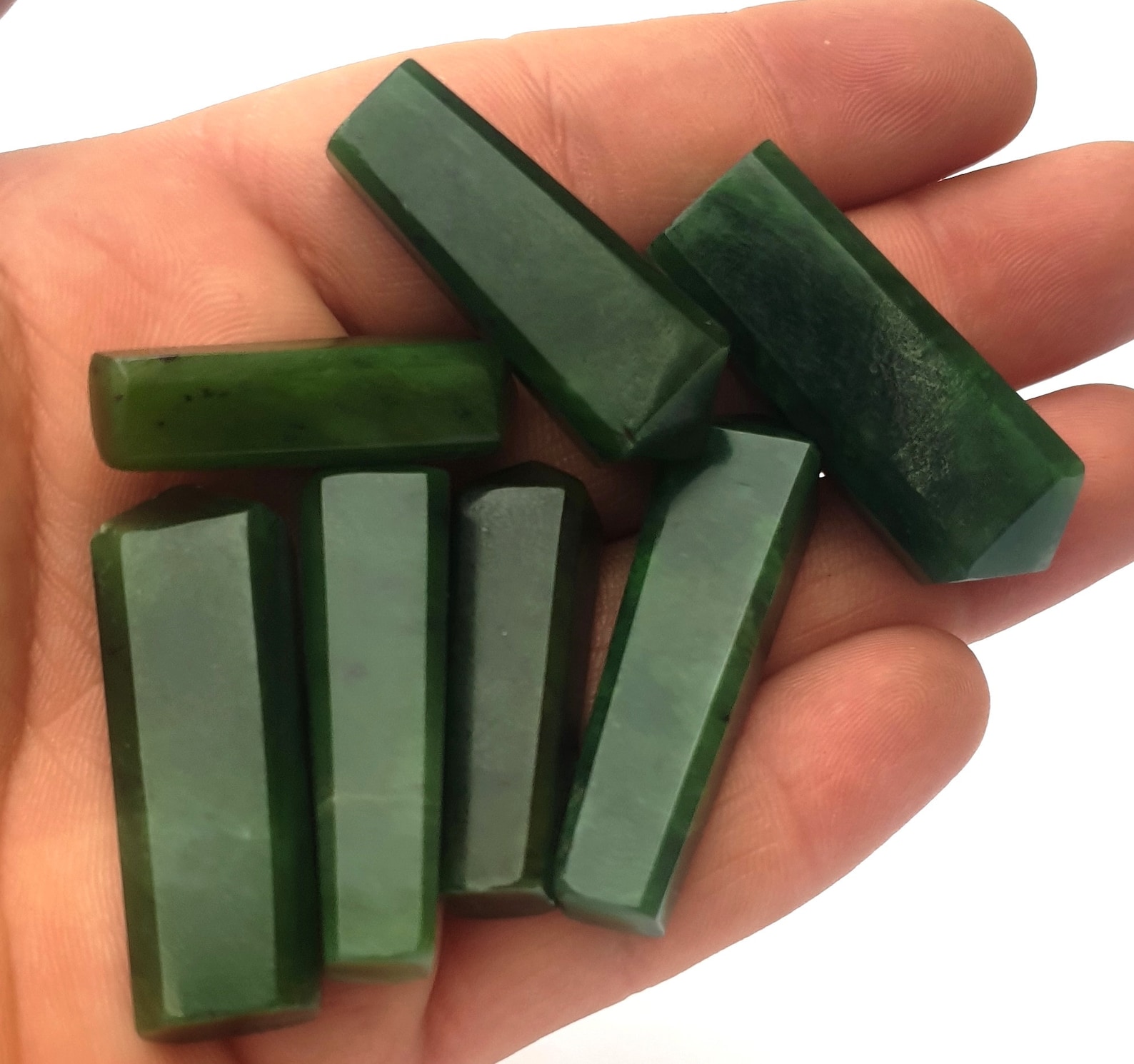 Green Color Beautiful Nephrite Jade Crystals 90 Grams - Etsy