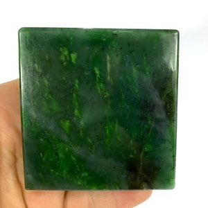 287g Best Quality Polished Green Nephrite Jade Tile, Nephrite Jade Tile ...