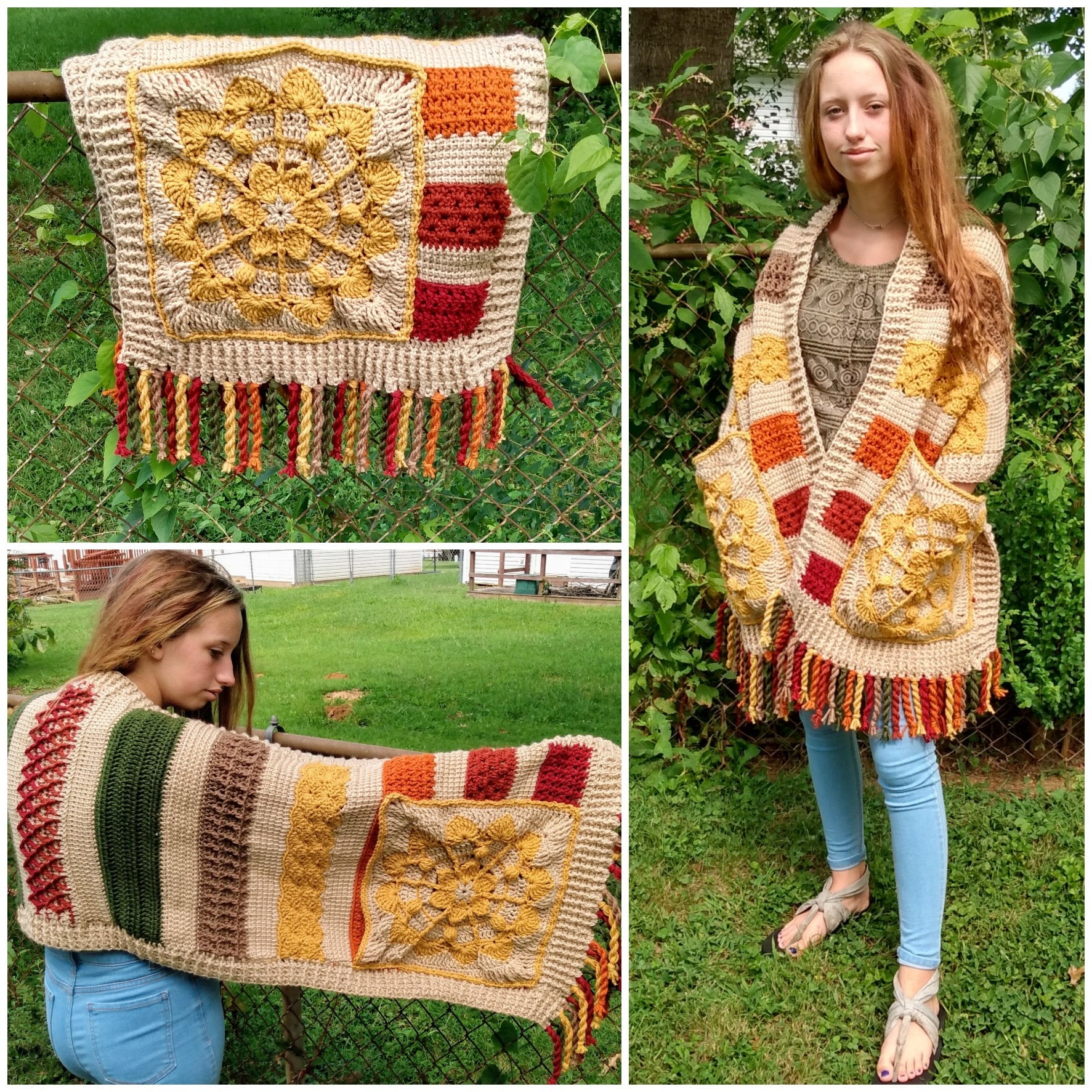 Autumn Dreams Pocket Shawl - Etsy