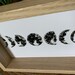 Black Obsidian Moon Phases Shadow Box, Artwork, Picture Frame, Decor ...