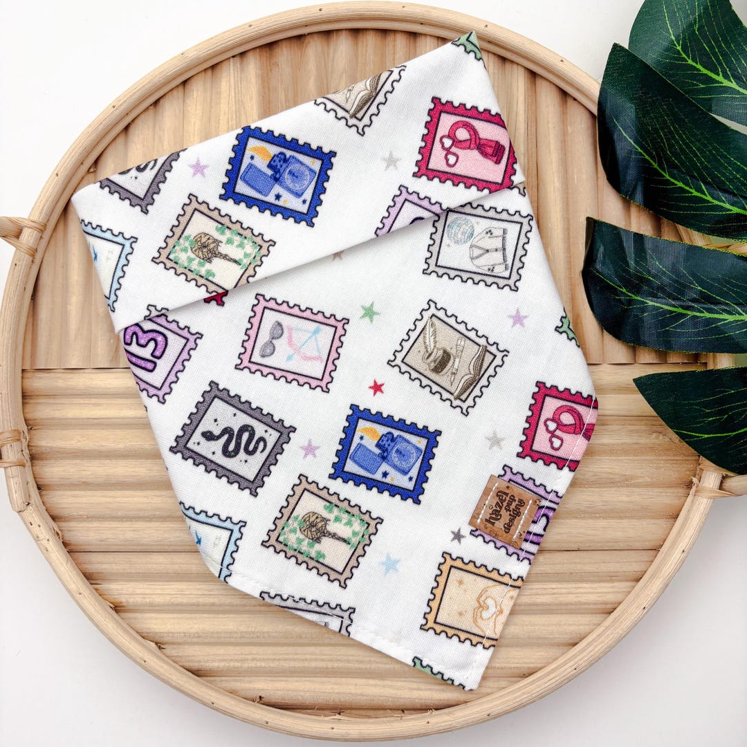 Eras Stamps Bandana | Taylor Swift Tie on Dog Bandana Taylors Version ...
