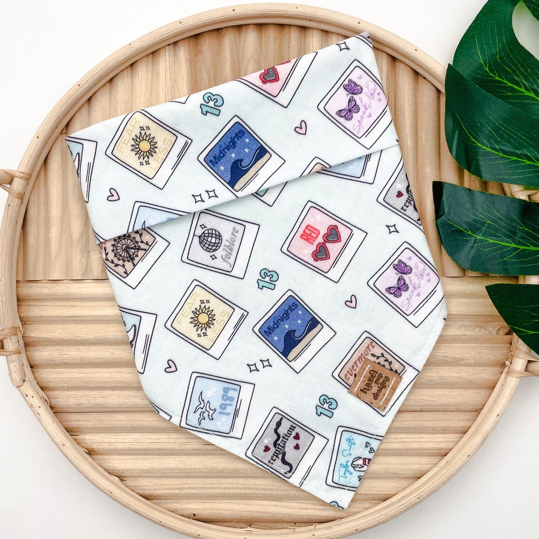 Eras Polaroid Bandana | Taylor Swift Tie on Dog Bandana Taylors Version ...