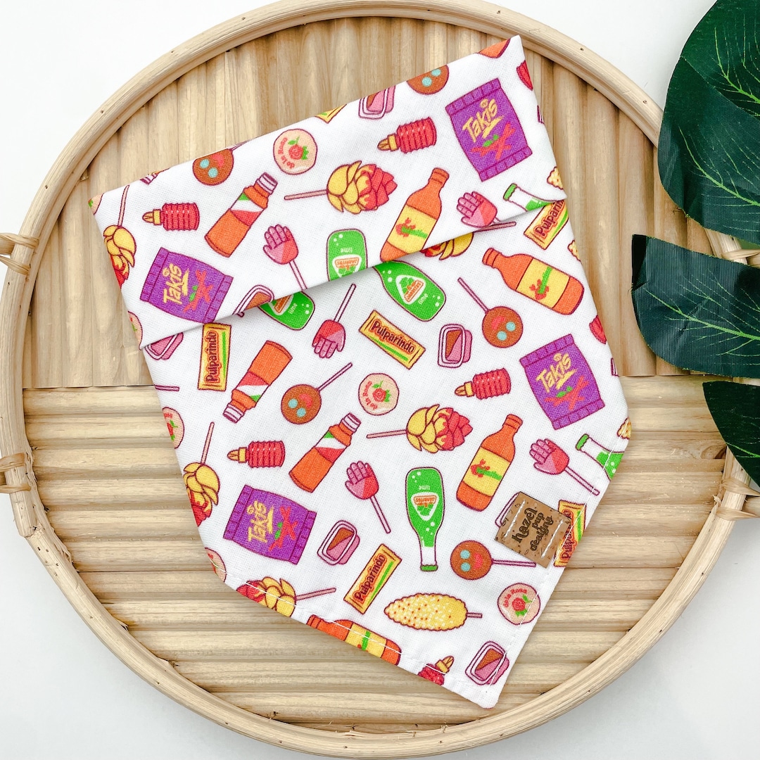 Mexican Snacks Bandana | Snacks and Drinks Bandana Purple Chips Food ...