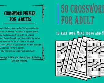 50 Crosswords for Everyday Printable Keep Your Mind Sharp - Etsy