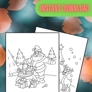 20 FUN Christmas Coloring Sheets for KIDS Printable - Etsy