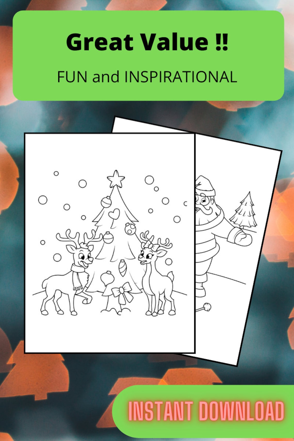 20 FUN Christmas Coloring Sheets for KIDS Printable - Etsy