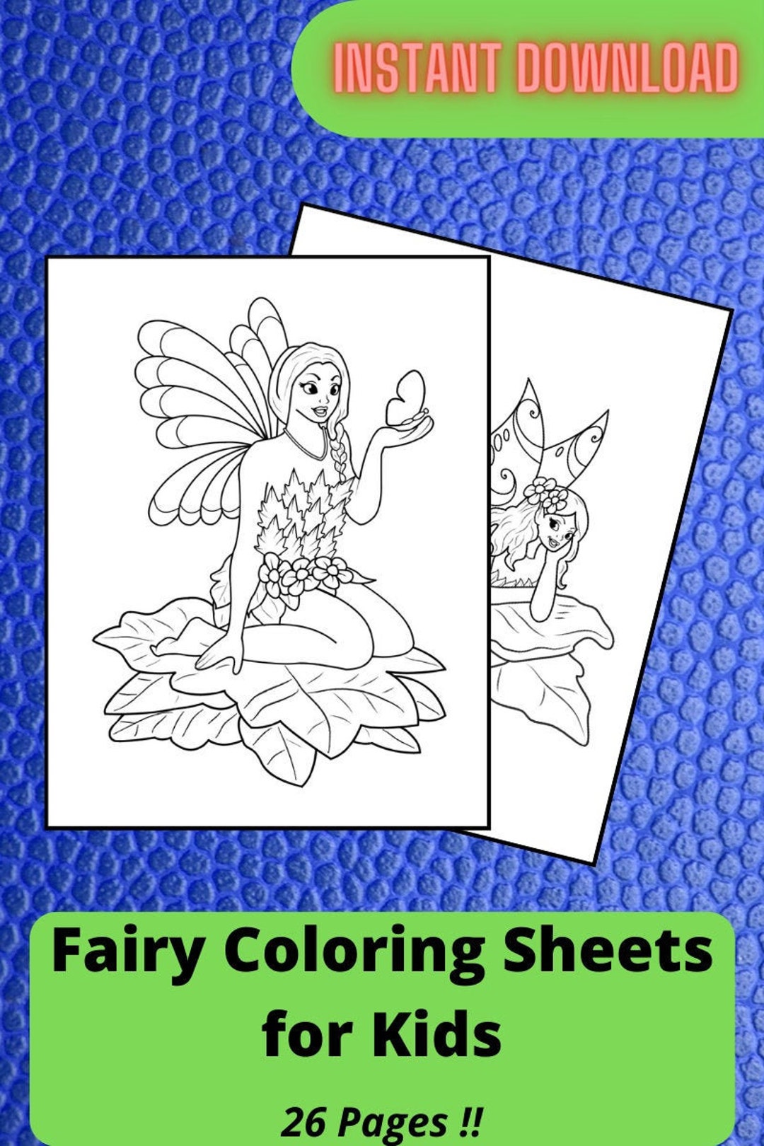 26 FUN Fairy Coloring Sheets for KIDS - Printable - Etsy