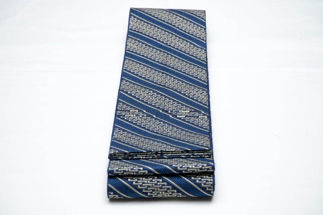 DEAR VANILLA Authentic Japanese Men's Kimono Kaku Obi Vintage Samurai ...