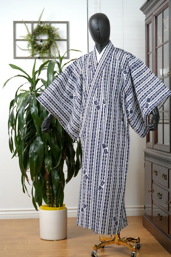 vintage traditional japanese yukata - Gem