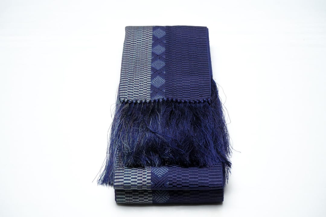 DEAR VANILLA Authentic Japanese Men's Kimono Kaku Obi Vintage Samurai ...